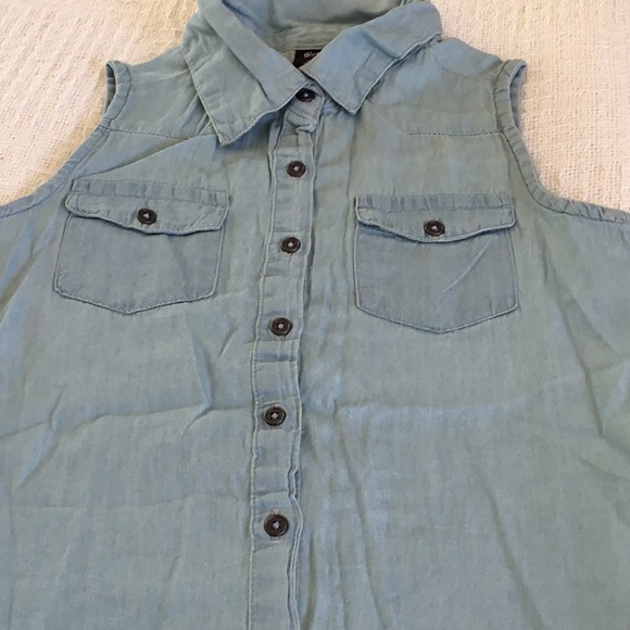 girls | Shirts & Tops | Nwt Girls Size 12 Sleeveless Button Shirt Lace ...